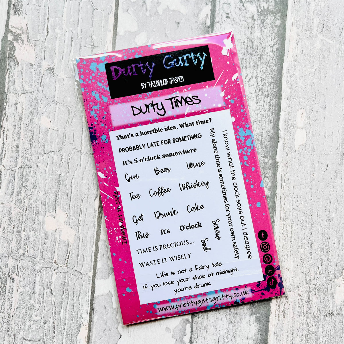 Durty Times A6 Stamp Counter Sample – Pretty Gets Gritty