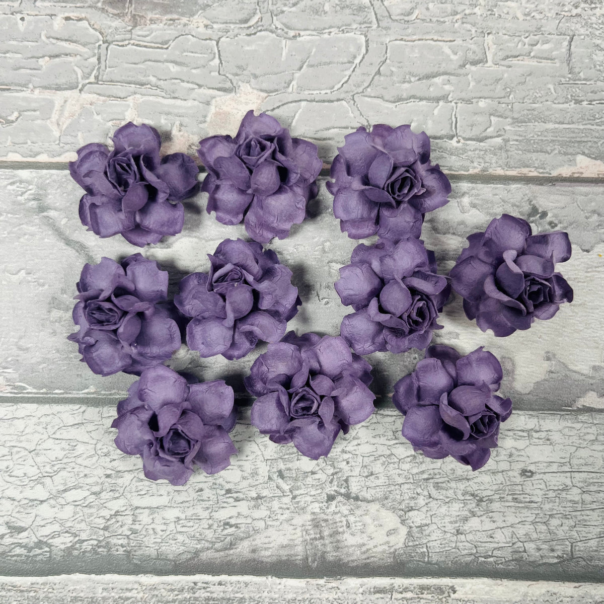 Purple Large Paper Roses- 10 Pack – Pretty Gets Gritty