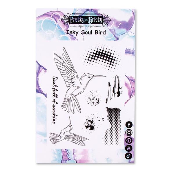 Inky Soul Bird A5 Stamp Counter Sample – Pretty Gets Gritty