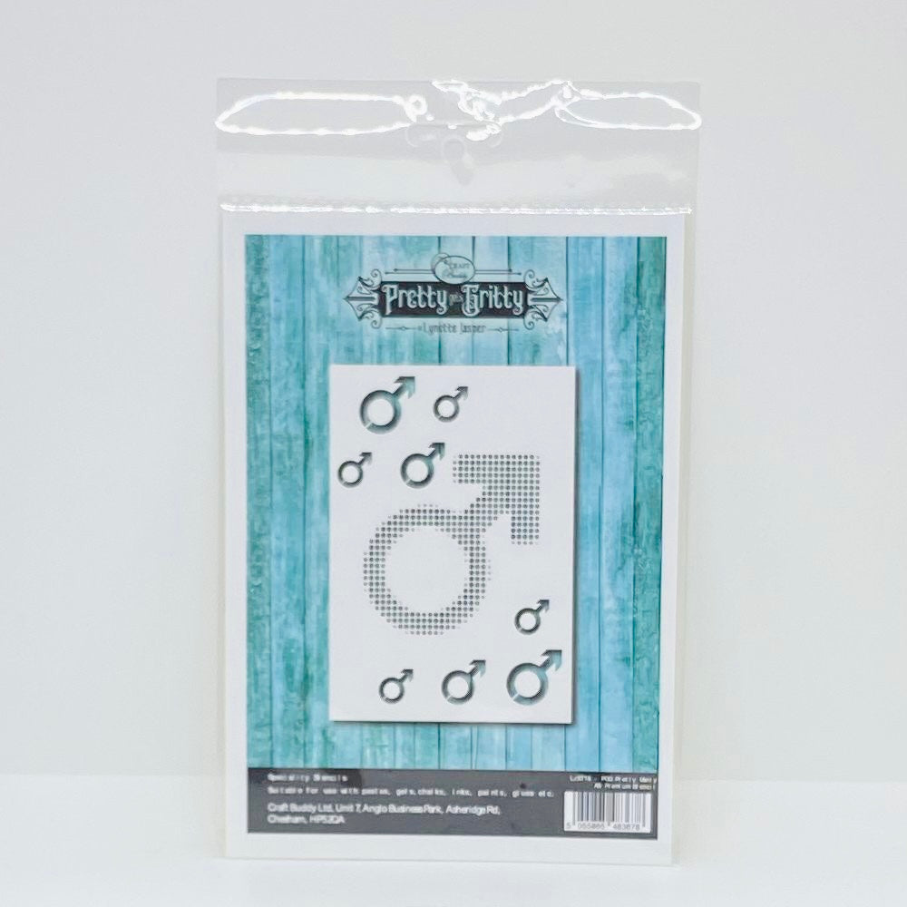 Pretty Manly A5 Stencil | Pretty Gets Gritty