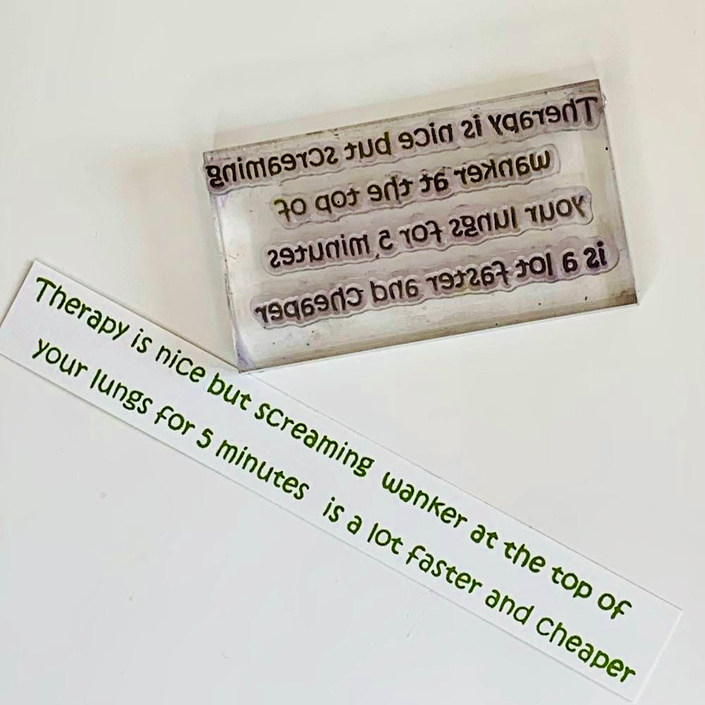 Therapy Stamp – Pretty Gets Gritty